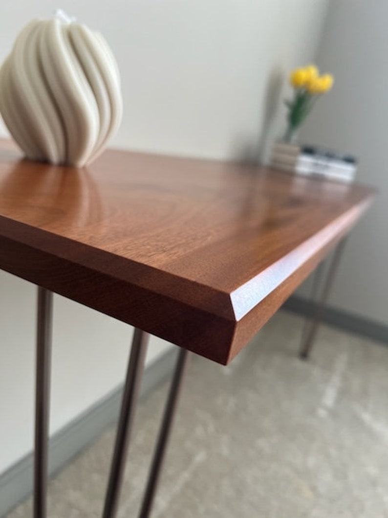 Mahogany Wood Console Table - Office Desk - Entryway Table - Etsy