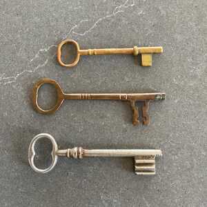 Very Large Vintage French Chateau Key Brass 1800's Historic Antique Key ...