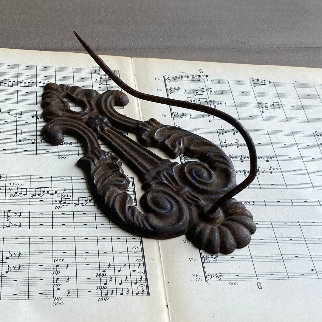 Receipt Hook Cast Iron Antique Hardware Wreath Hanger General Store - Etsy