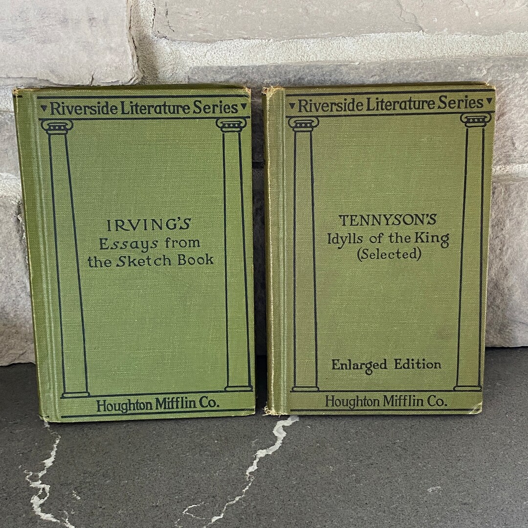 Tennyson and Irving Vintage Books Set of 2 Riverside Literature Series ...