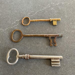 Very Large Vintage French Chateau Key Brass 1800's Historic Antique Key ...