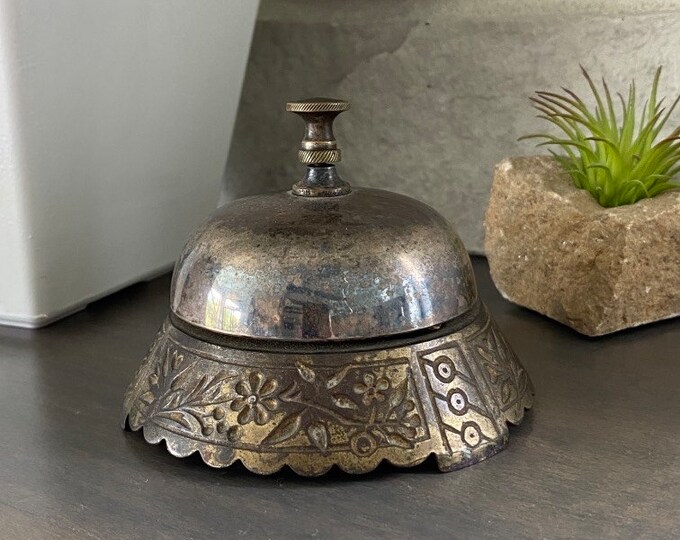 East Lake Front Desk Bell Brass Art Deco, Hotel or Lobby Bell - Etsy