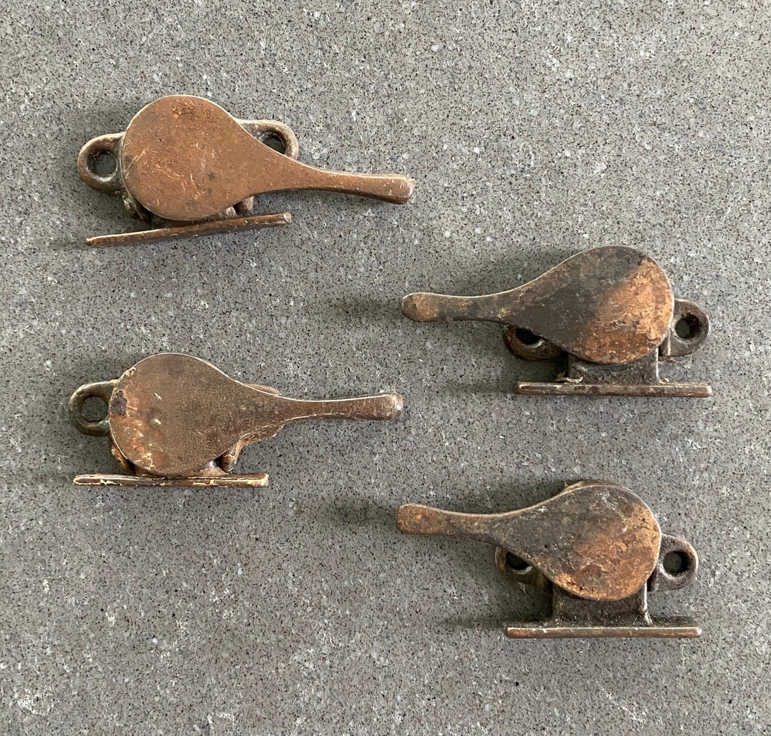 Banjo Bronze Side Sash Window Locks Antique Circa 1880's Set of 4 - Etsy