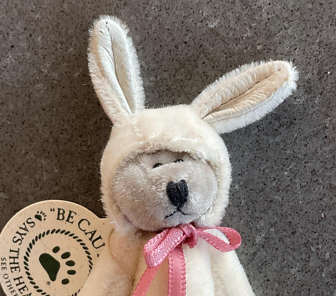 Vintage Mini Boyd Teddy Bear in Bunny Suit Outfit TF Wuzzies Jointed ...