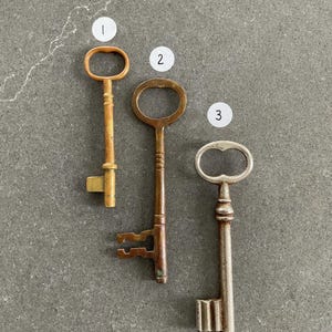 Very Large Vintage French Chateau Key Brass 1800's Historic Antique Key ...