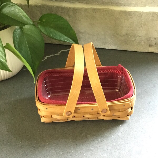 Longaberger Rectangular Basket With Handle - Etsy