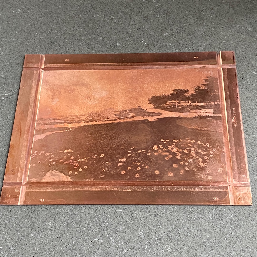 Engraving Copper Printing Lithograph Art Book Plate Landscape ...
