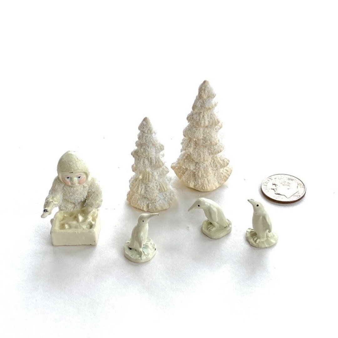 Snowbaby Miniature Enameled Pewter Vintage helpful Friends With Trees ...