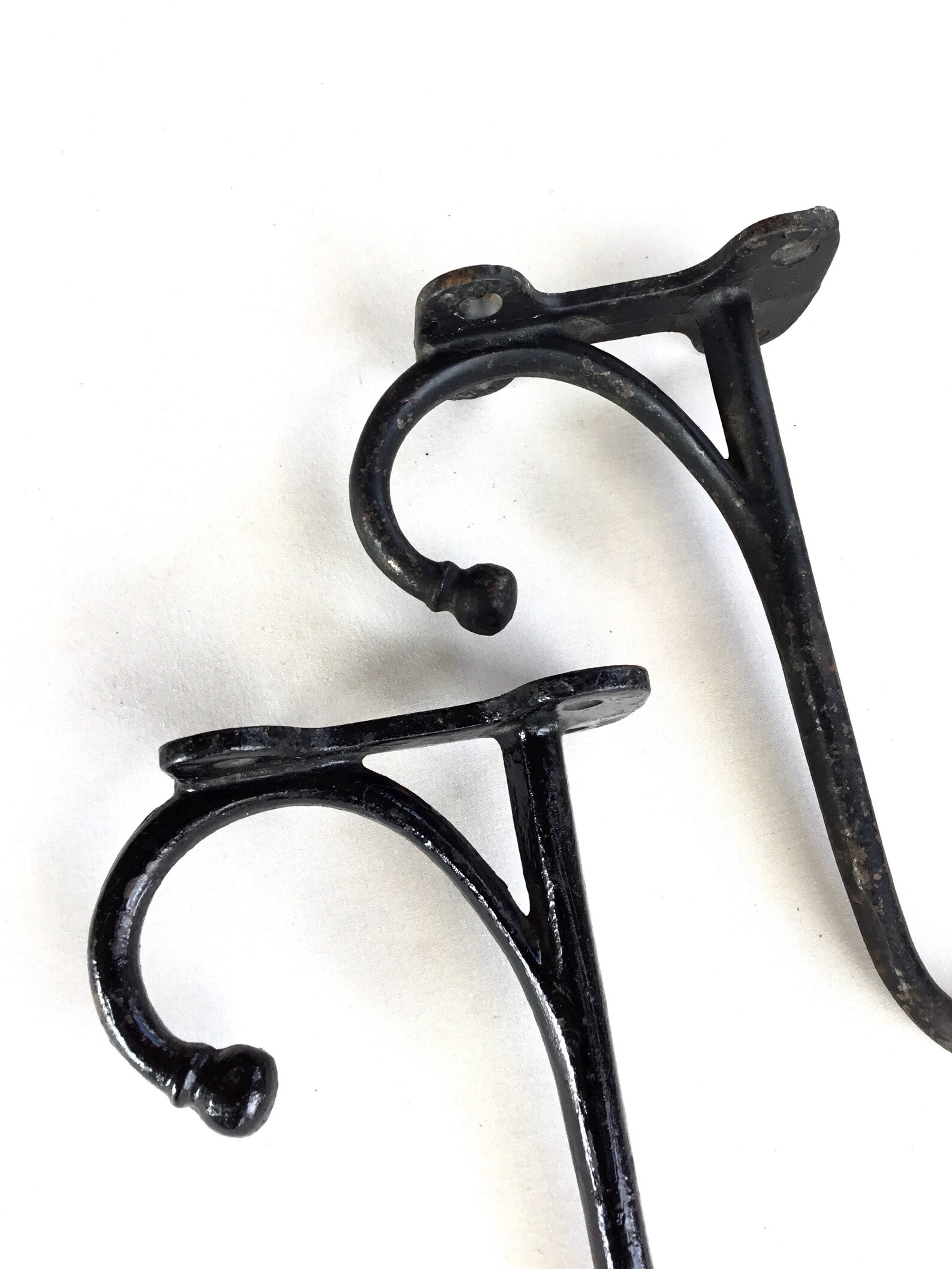 Hook Cast Iron Farmhouse Antique Tack Coat Bracket Barn | Etsy