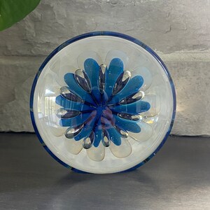 Handblown Blue Glass Paperweight Art Sculpture Eickholt Gallery - Etsy