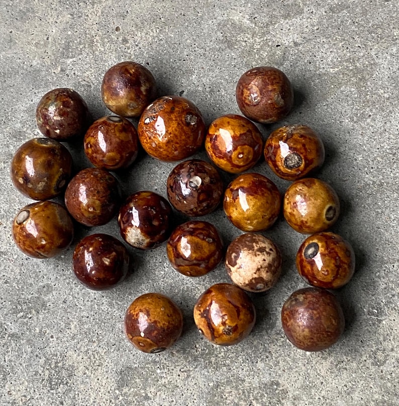 Bennington Brown Clay Marbles Set of 3 Antique 1800's Pottery Clay - Etsy