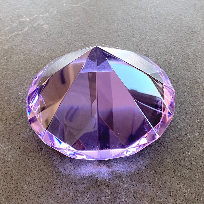 Purple Paperweight - Etsy