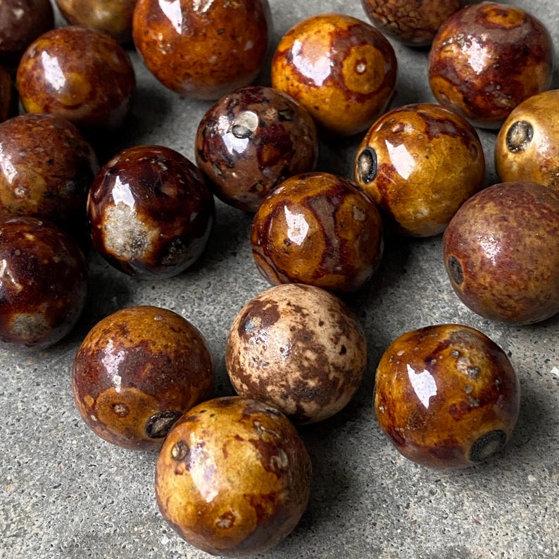 Bennington Brown Clay Marbles Set of 3 Antique 1800's Pottery Clay - Etsy