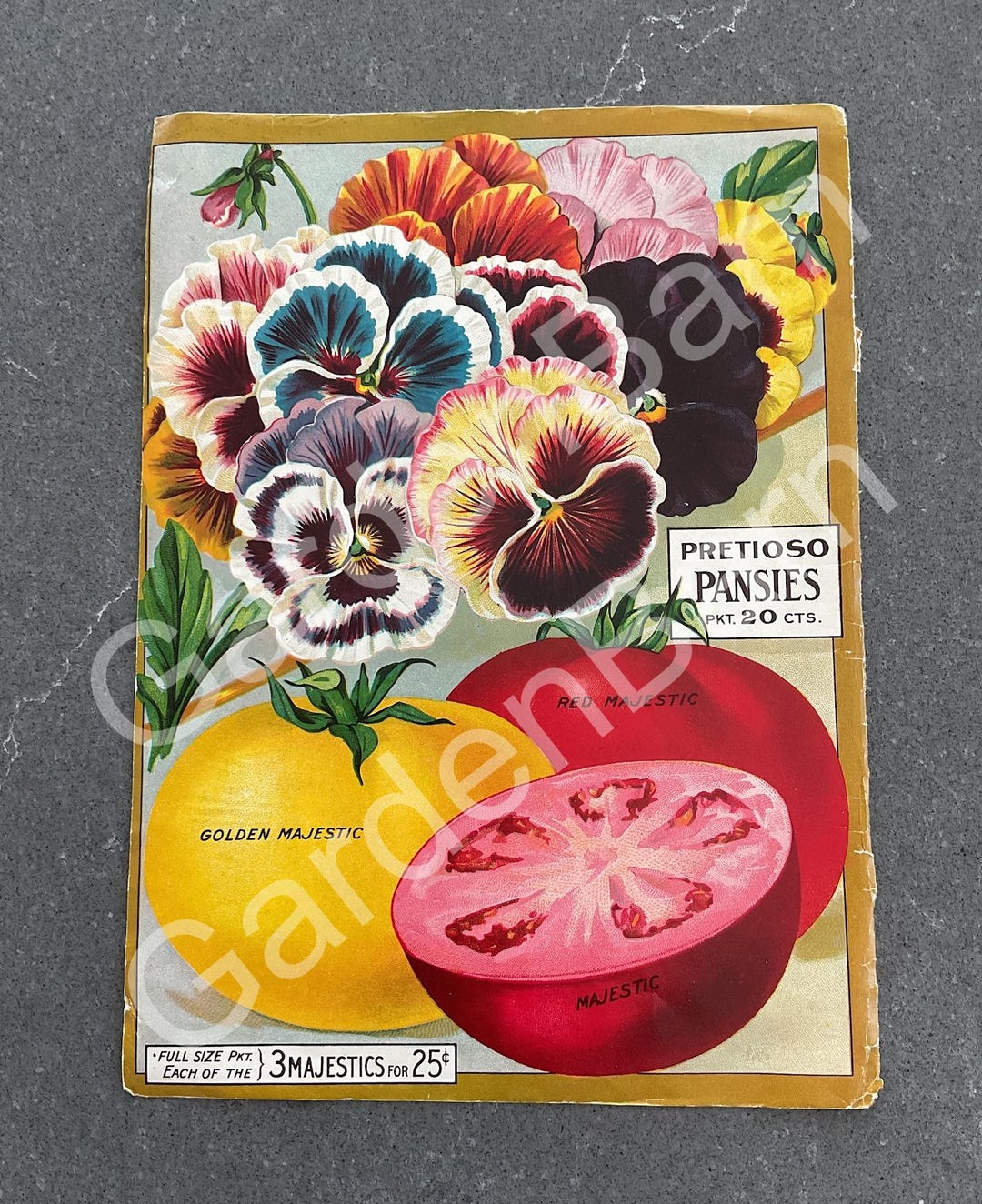 1915 Iowa Seed Co Des Moines Iowa Lithograph Botanical Print Original ...