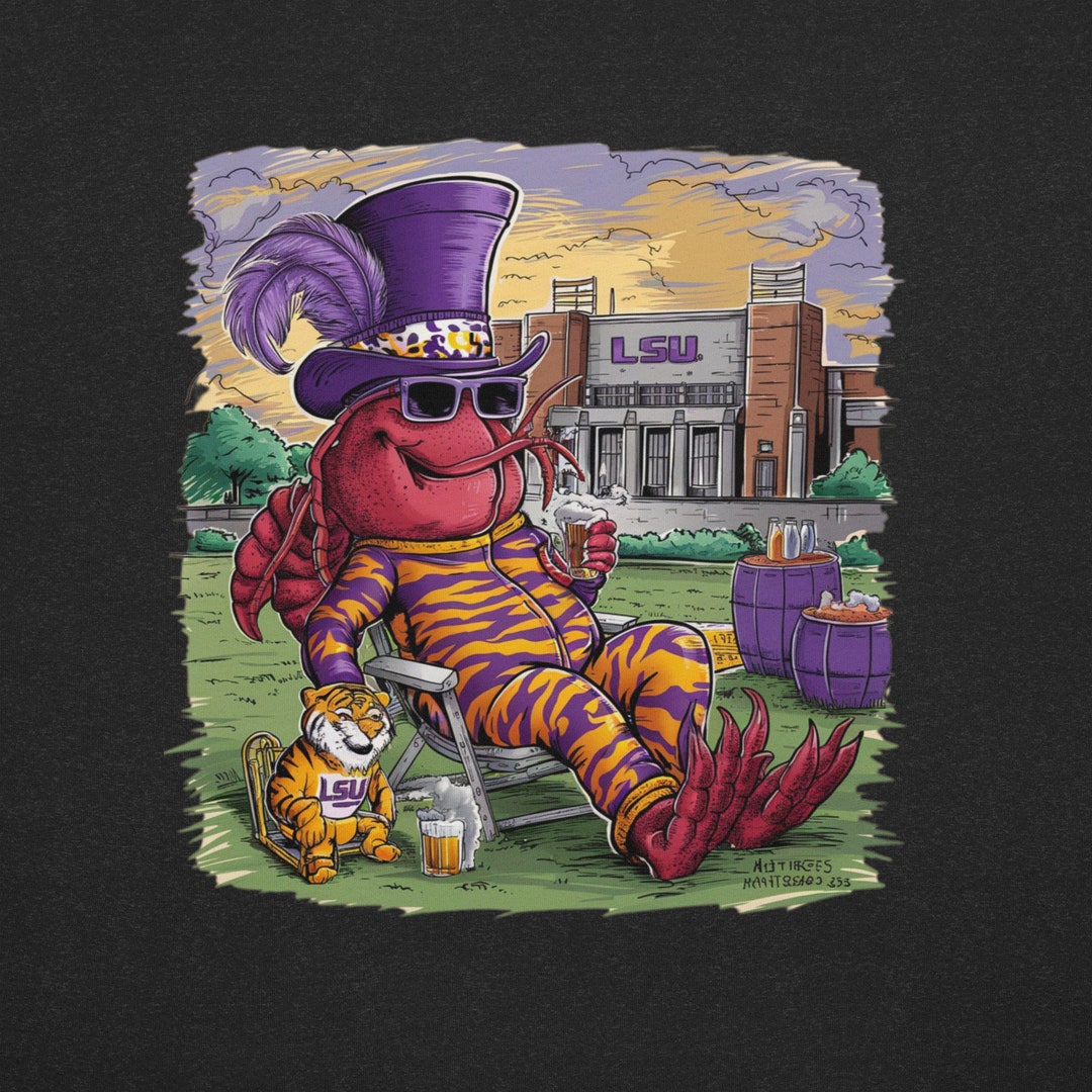 LSU louisiana State University Tailgating Crawfish - Etsy