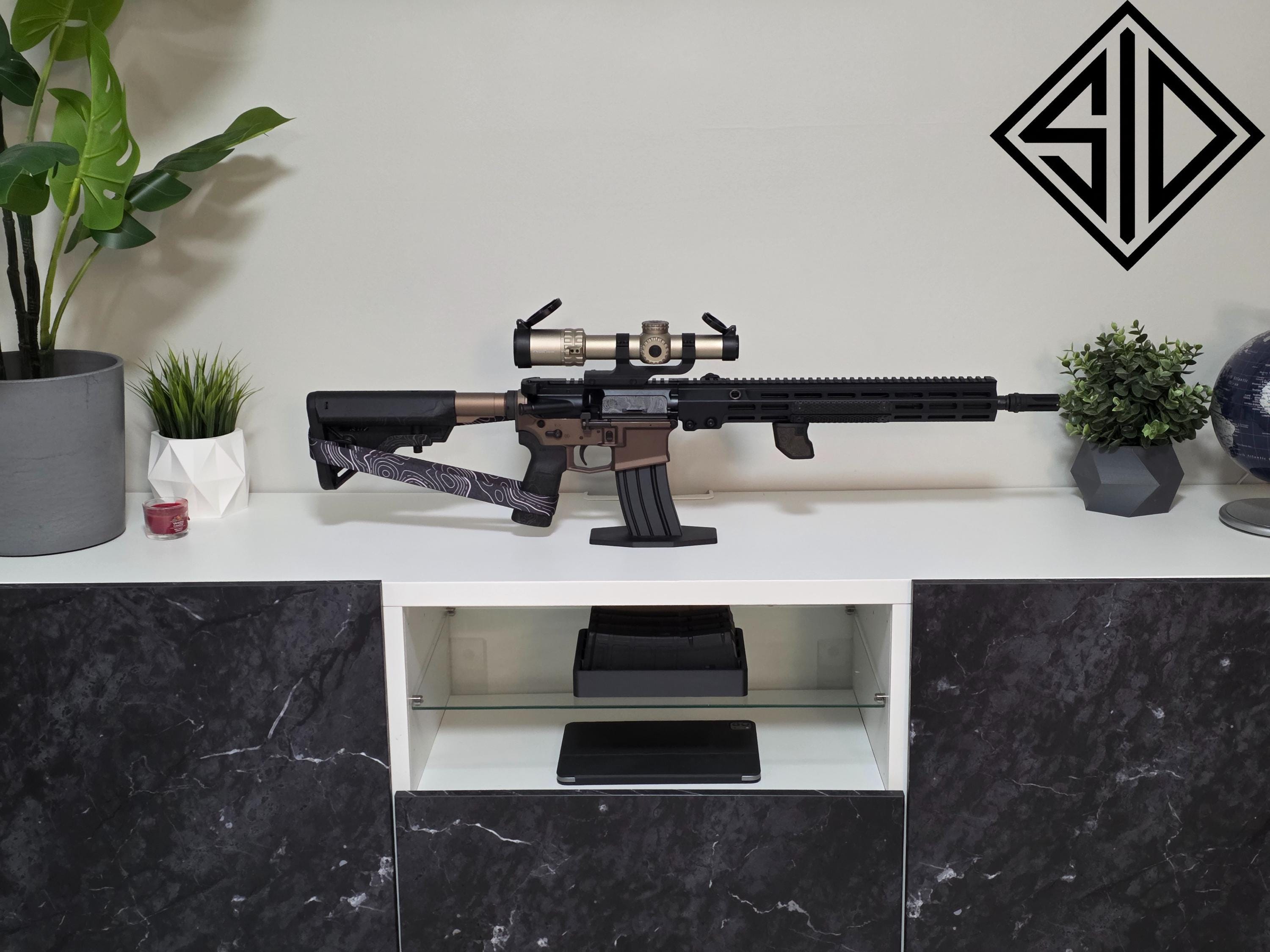 AR-15 Display Stand | Magwell Mount Rifle Holder | Carbon Fiber ...