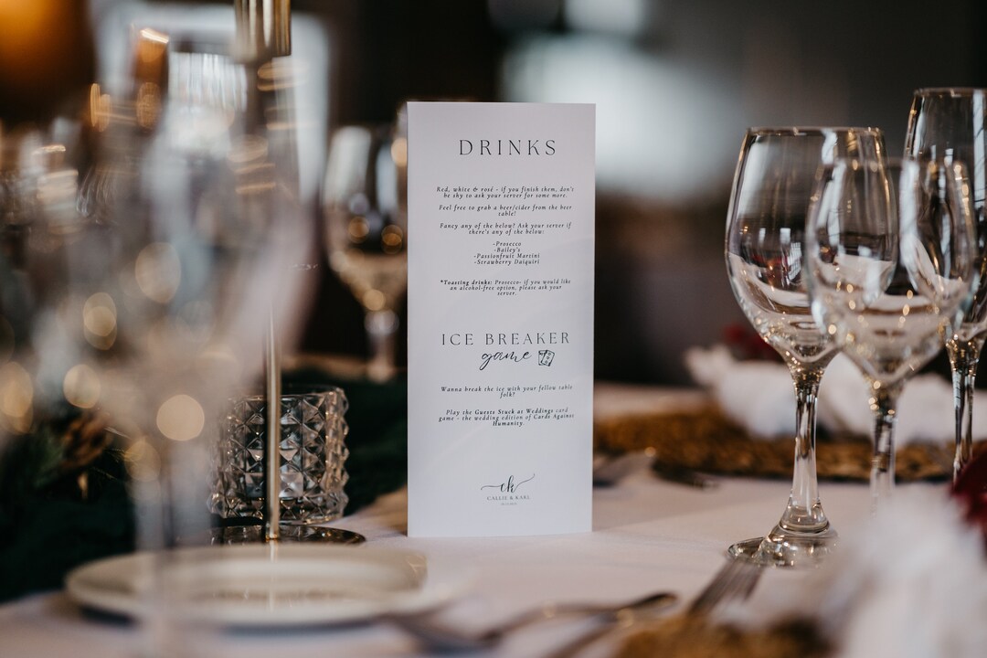 Trifold Wedding Table Talker Sign Template A4 Printable Canva Design - Etsy