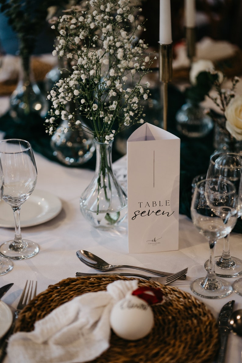 Trifold Wedding Table Talker Sign Template A4 Printable Canva Design - Etsy