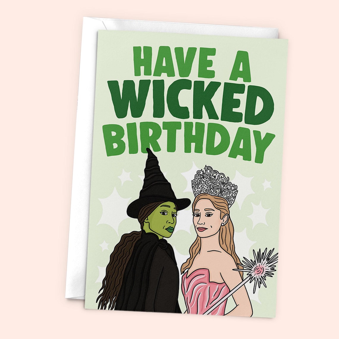 Wicked Glinda and Elphaba Birthday Card - Wicked the Musical Birthday ...