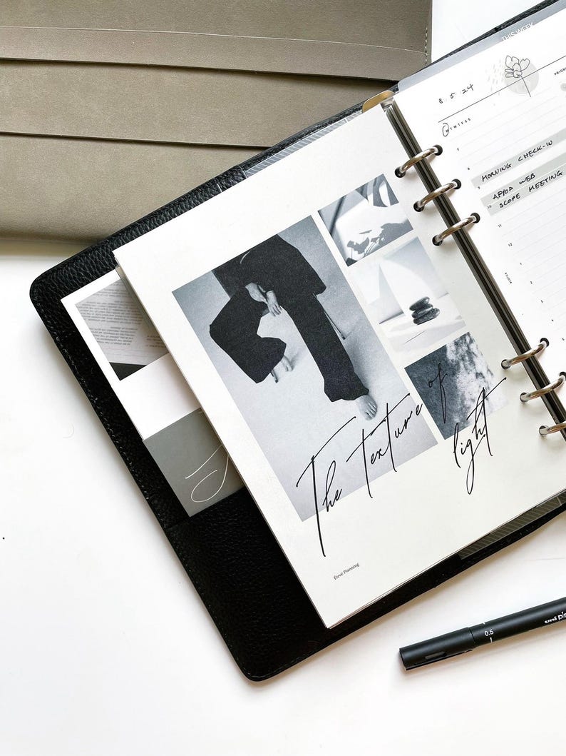 A5 Shadows Printable Planner Dashboard - Etsy