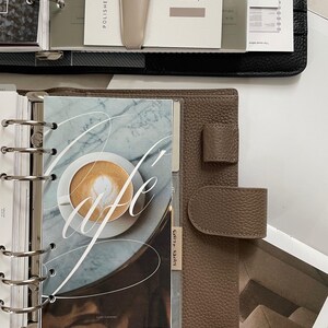 A5 Café Printable Planner Dashboard - Etsy