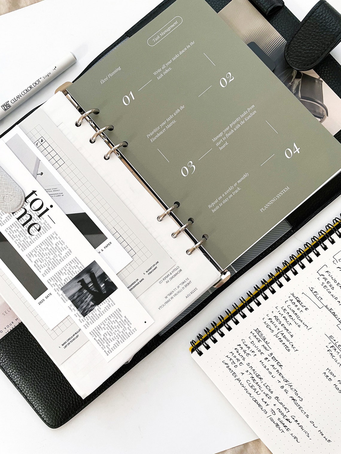 Task Management Printable A5 Planner Dashboard - Etsy