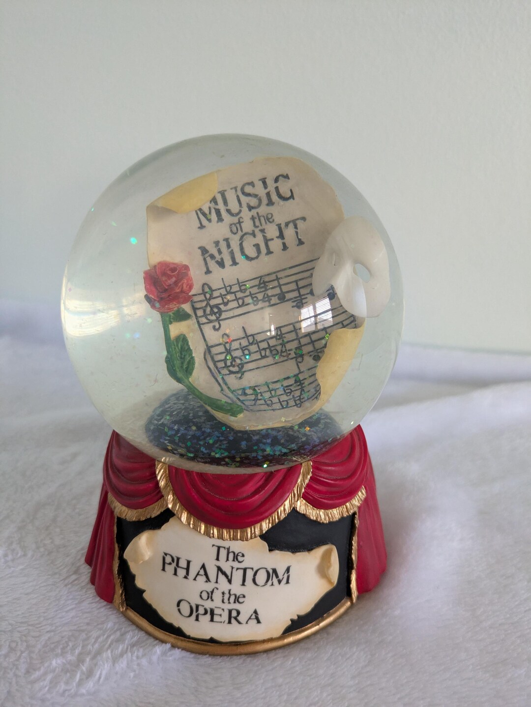 Vintage Phantom of the Opera Snow Globe Music Box / Musical Andrew ...