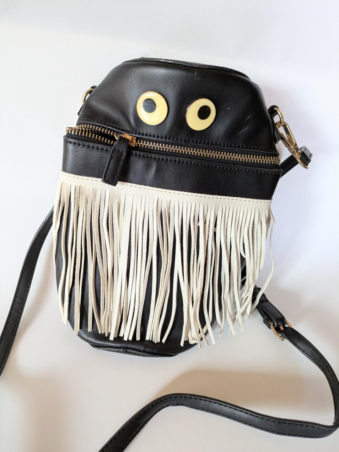 Goofy Fringe Face Purse / Clowncore Kidcore Shoulder Bag Google Eyes - Etsy