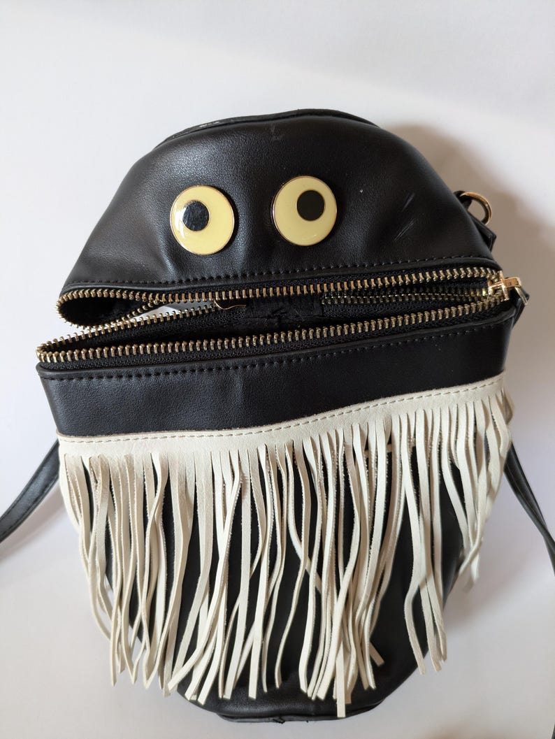 Goofy Fringe Face Purse / Clowncore Kidcore Shoulder Bag Google Eyes - Etsy