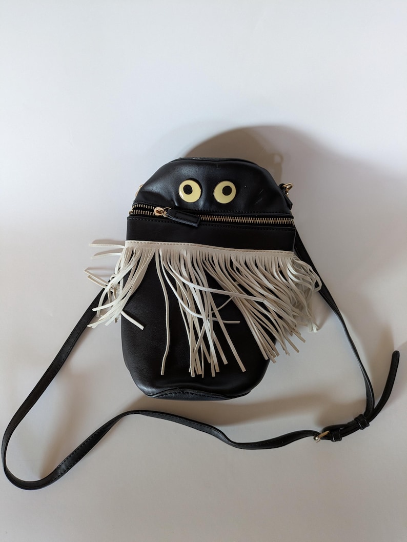 Goofy Fringe Face Purse / Clowncore Kidcore Shoulder Bag Google Eyes - Etsy
