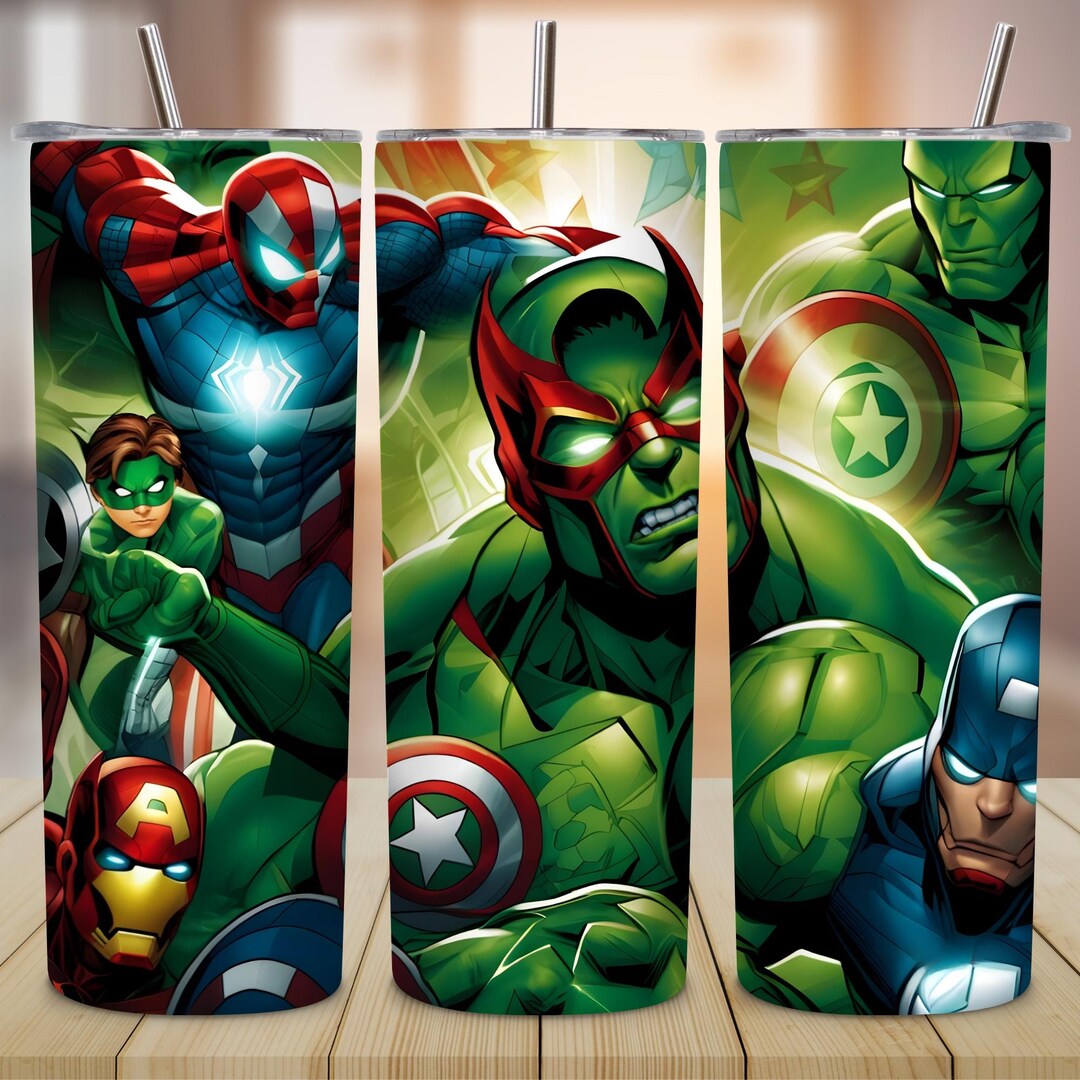 Superhero Tumbler Wrap, 20oz Tumbler Png Sublimation Design, Digital ...