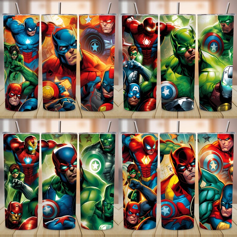 30+ Superhero Tumbler Wrap Bundle - Etsy