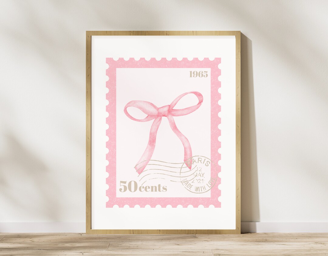 Coquette Aesthetic Pink Stamp Digital Download - Etsy