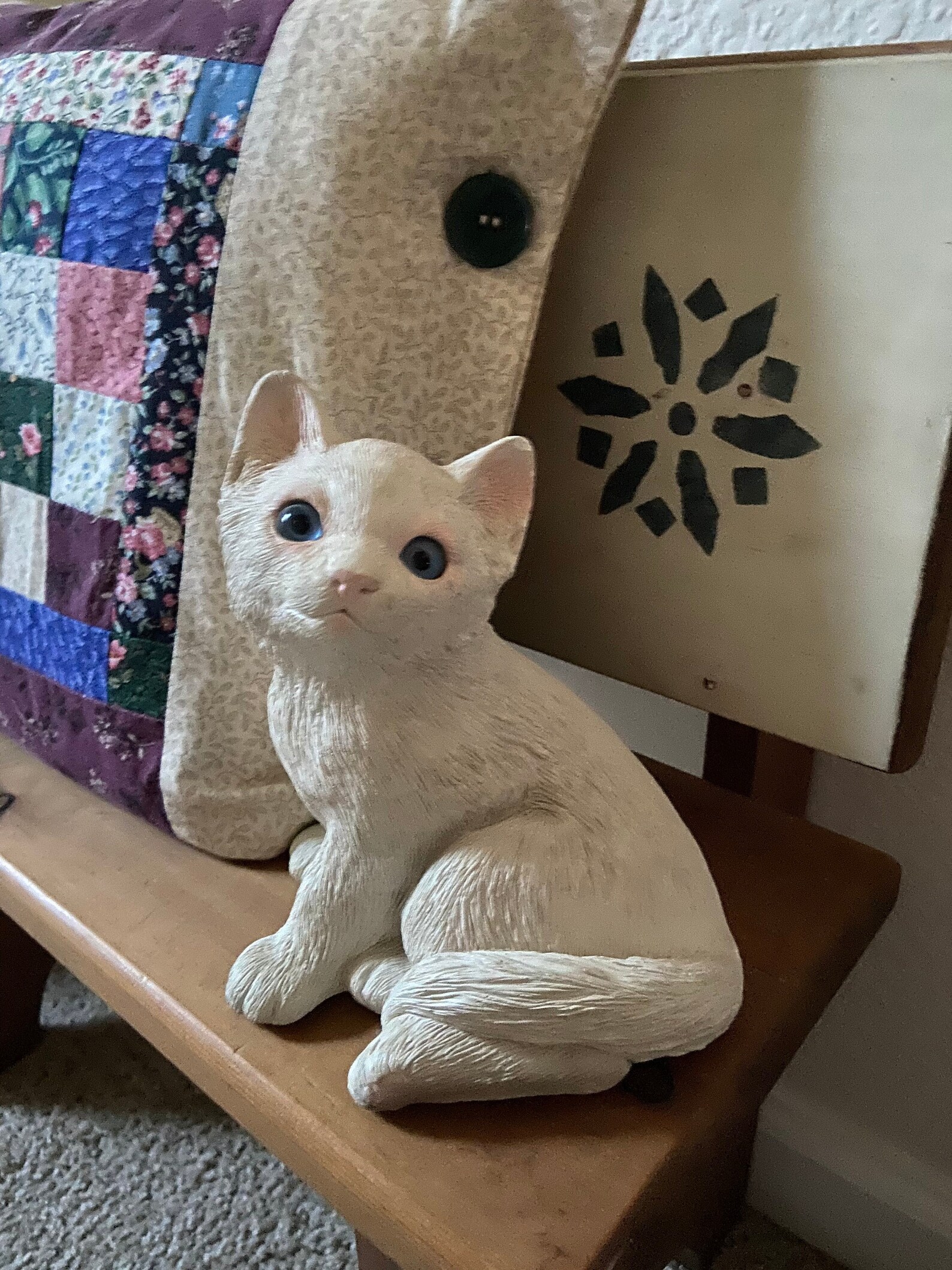 Vintage Sandicast Susan Brue 1984 Sitting White Cat Figurine Statue ...