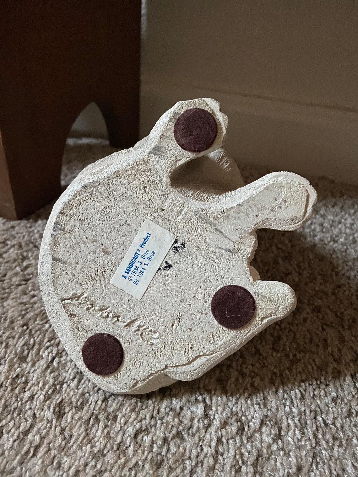 Vintage Sandicast Susan Brue 1984 Sitting White Cat Figurine Statue ...