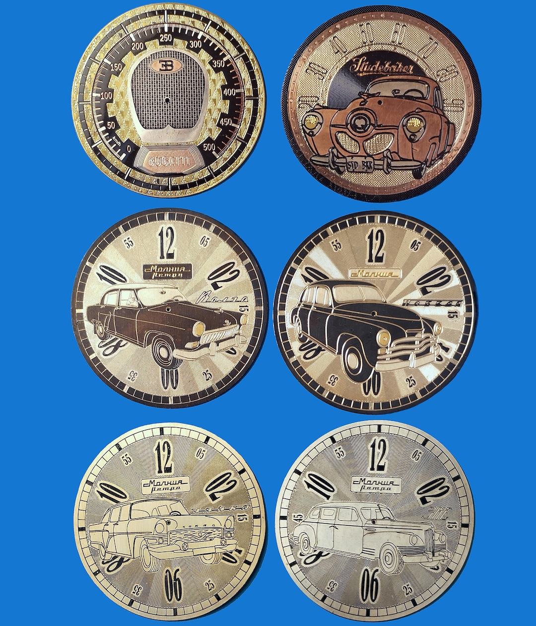 Custom Dial With Car, Handmade Custom Dial Molnija, Сustom Dial Retro ...