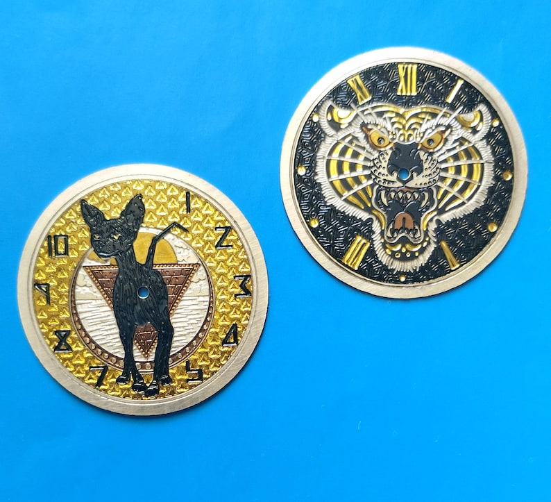 Custom Watch Dial, 28.5 Mm Watch Dial, Custom Dial Tiger, Custom Dial ...