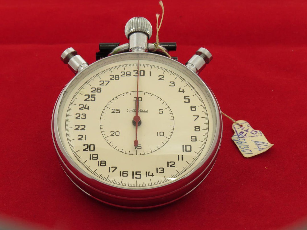 Stopwatch SLAVA (split Second) USSR, Three-button Stopwatch, Soviet ...