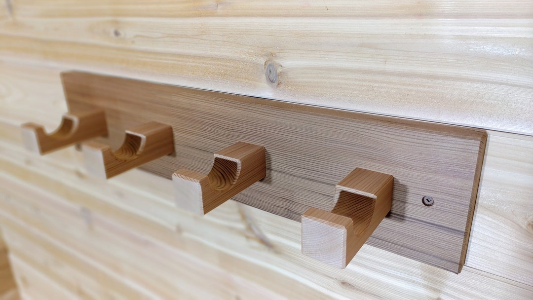 Sauna Towel Rack Towel Hooks Clear Western Red Cedar - Etsy