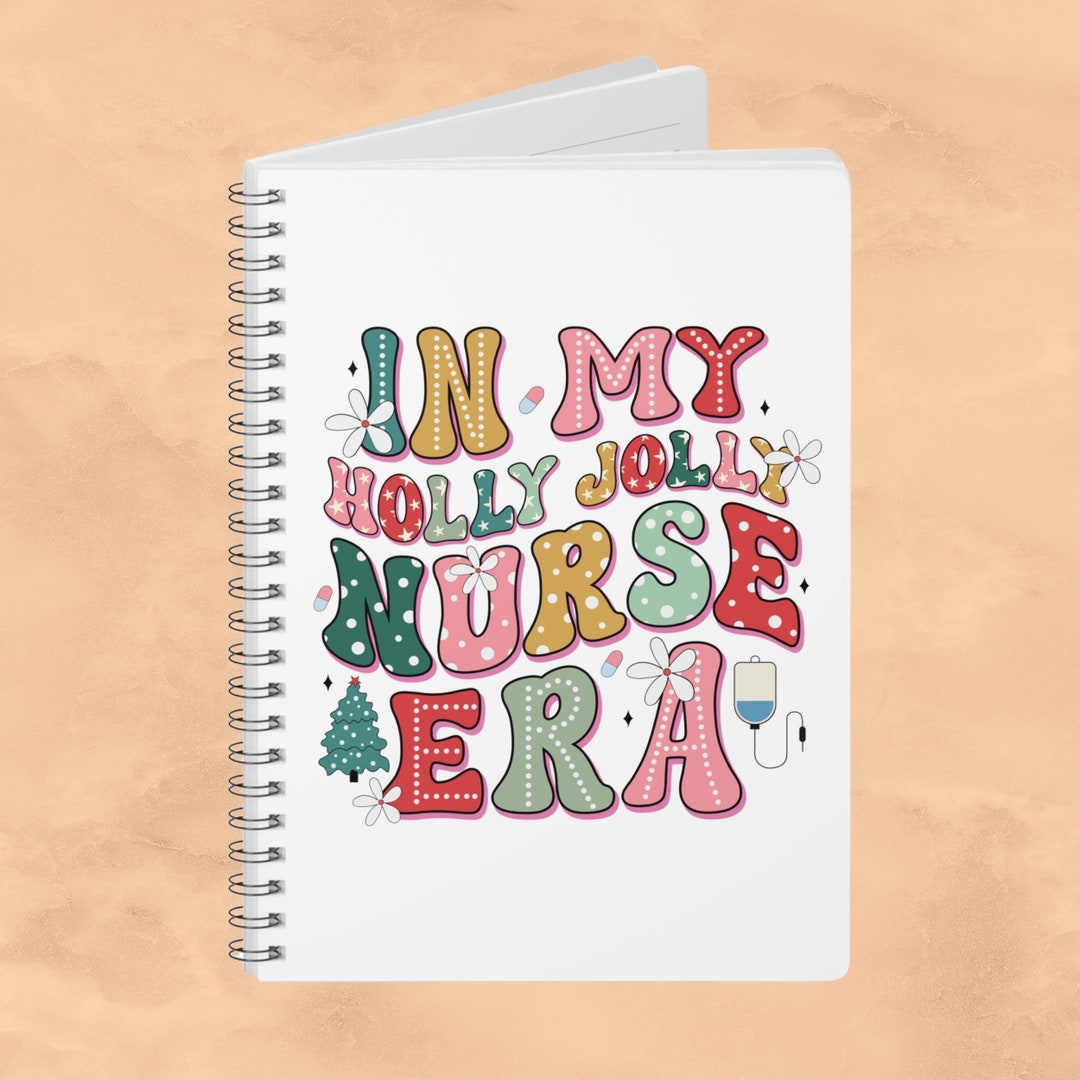 Christmas Nurse Notebook, Cute Holiday Gift for Nurses, A5 Spiral ...