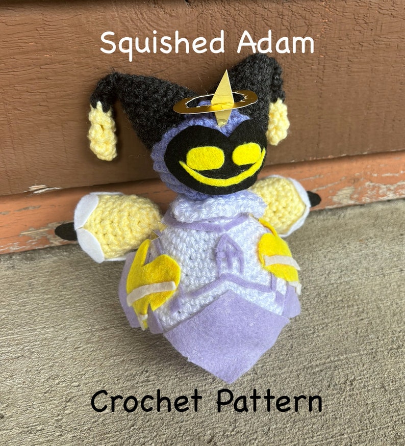 Squished Adam Plushie Hazbin Hotel Crochet Pattern - Etsy