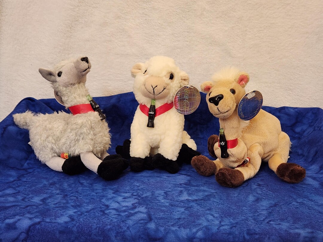 Llama Sheep or Camel Coca Cola Bean Bag Plush Collection International ...