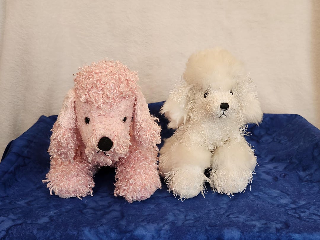 GANZ Webkinz Dogs Pink or White Poodle Dog Plush Stuffed Animal, Gift ...