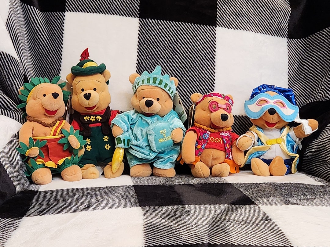 Pooh Bear Honolulu October Fest New York City Flower Power Mini Bean ...