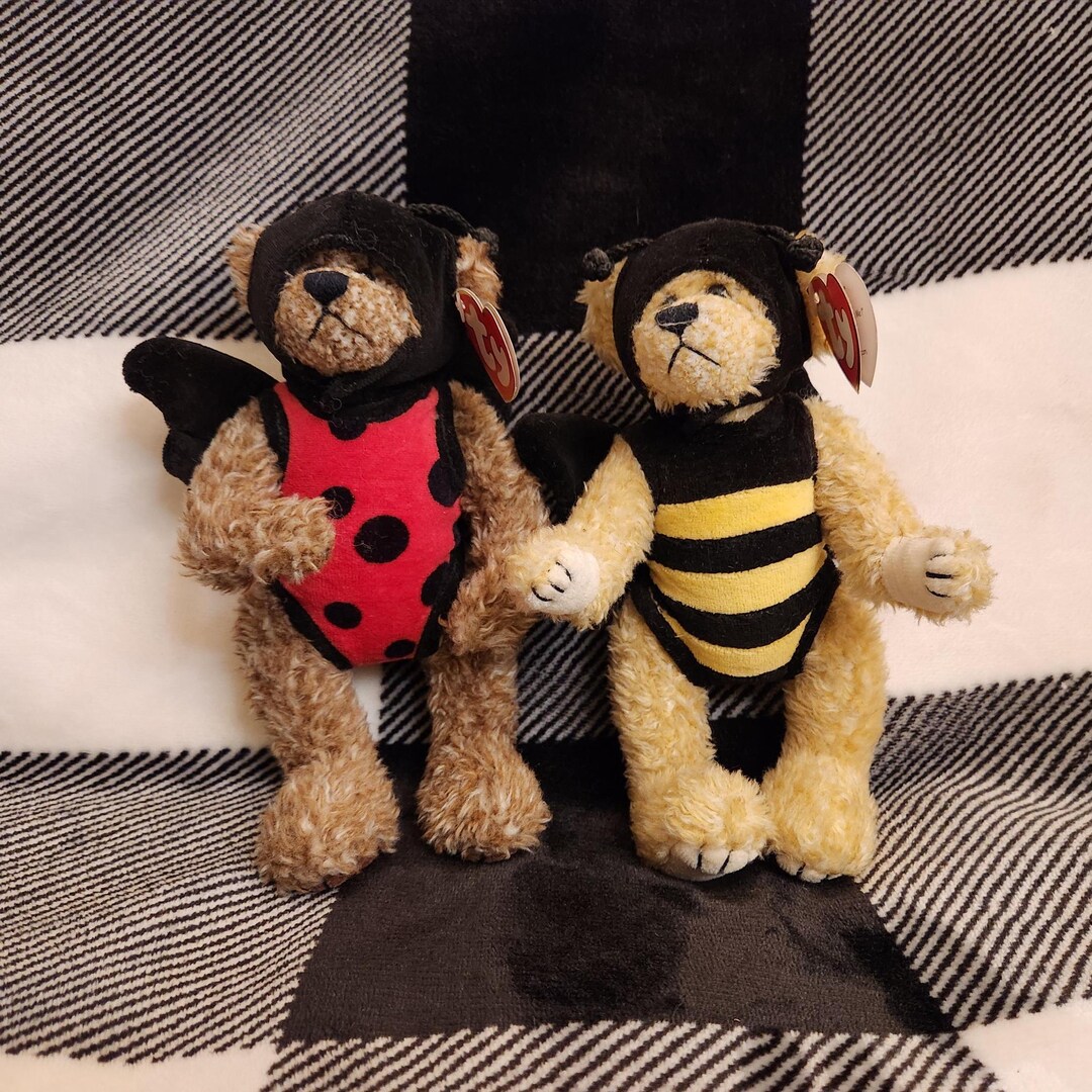 Attic Treasures Bears in Bug Suits Bugsy the Ladybug or Beezee the Bee ...