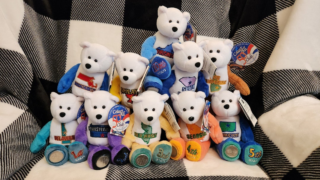 50 States of American Coin Bears Club Bears Perfect Gift for Future ...