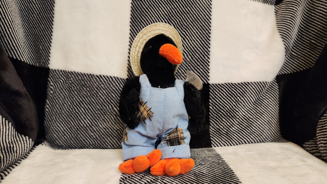 Attic Treasures Cawley the Crow in a Scarcrow Outfit, Gift for ...