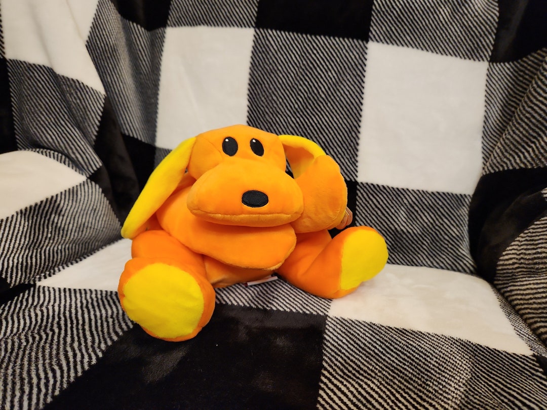 Beanie Baby Buddy Woof the Big Orange Dog With Yellow Ears and Paws ...