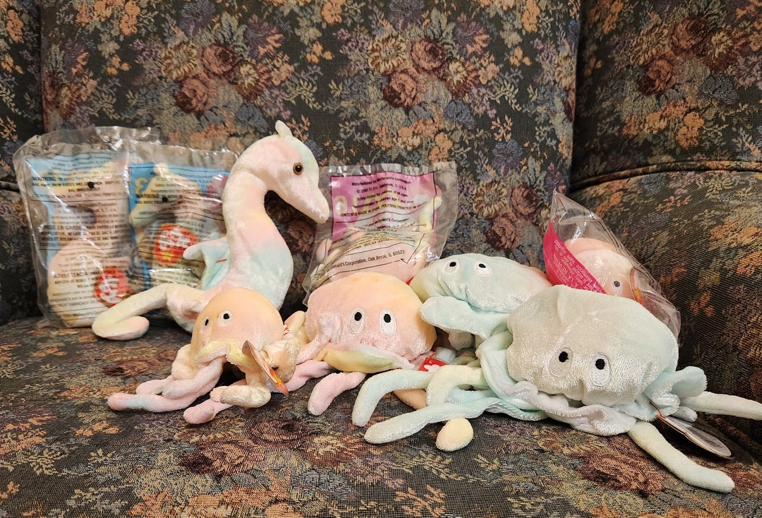 Beanie Baby Goochy the Jellyfish and Teenie Beanie Baby Goochy the ...