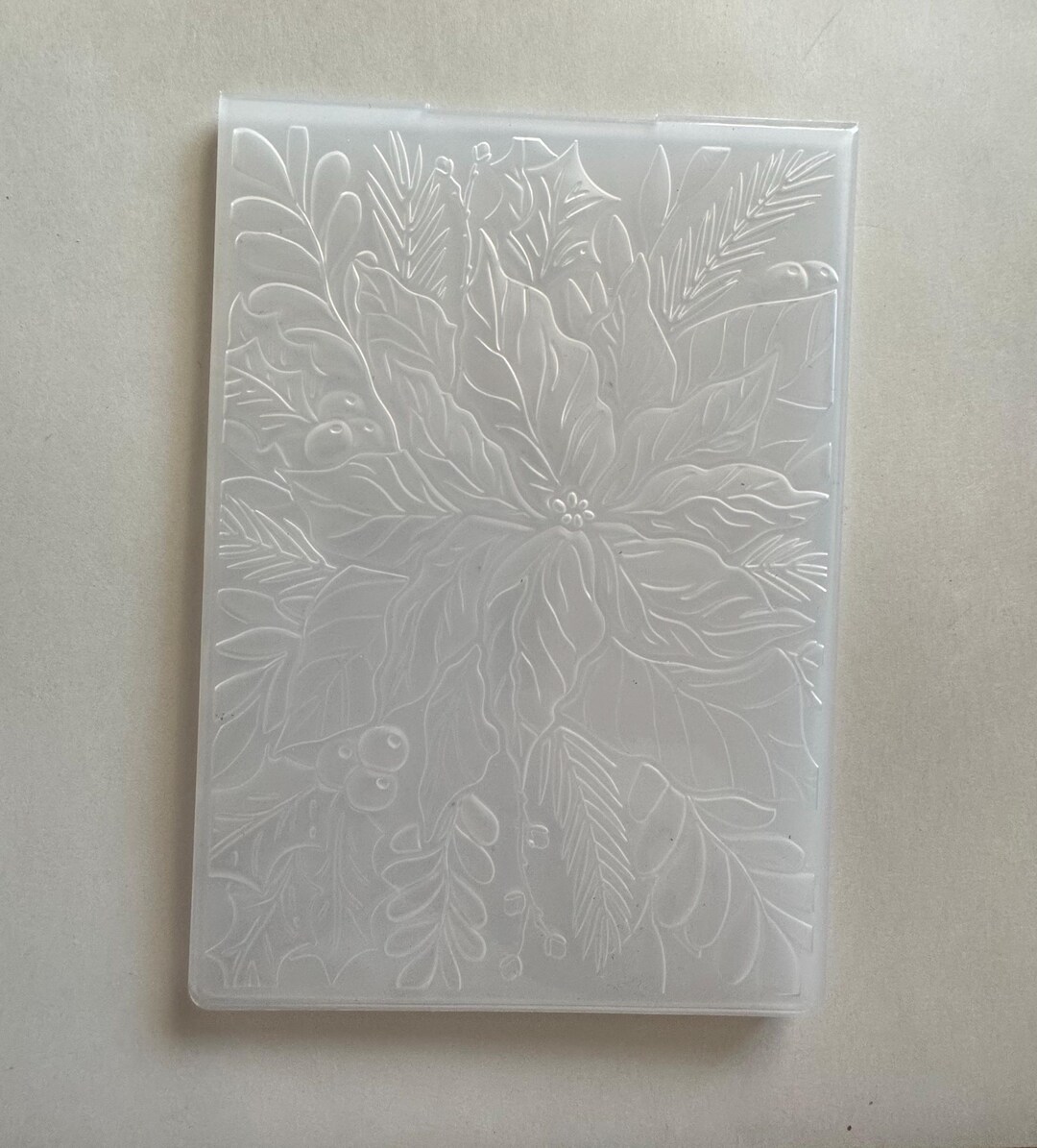 Embossing Folder 3D - Poinsettias - Etsy